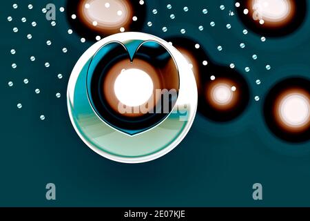 Beautiful blue background with circular figures Stock Photo - Alamy