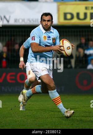 USA Perpignan's David Marty during French Top 14 Rugby match, USA ...