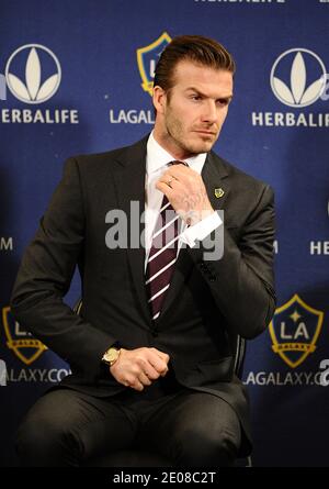 David Beckham at a LA Galaxy press call ahead of Saturdays MLS Cup ...