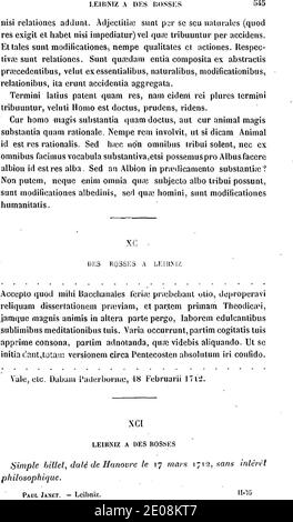 Leibniz, I - 547 Stock Photo - Alamy