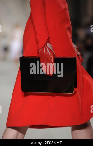 A model displays a creation by designer Stephane Rolland for his Spring ...