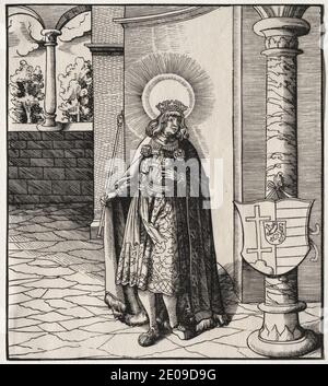 Leonhard Beck (German, c. 1480-1542), Saint Leo (Pope Leo IX), 1516 ...