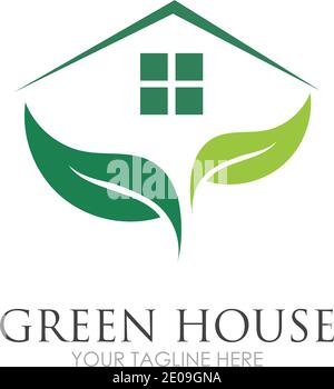 green house logo vector illustration design Stock Vector Image & Art ...