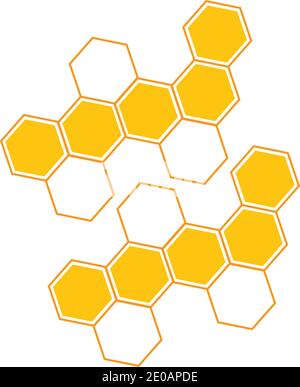 Hexagon vintage label banner in blue color with word latest news on ...