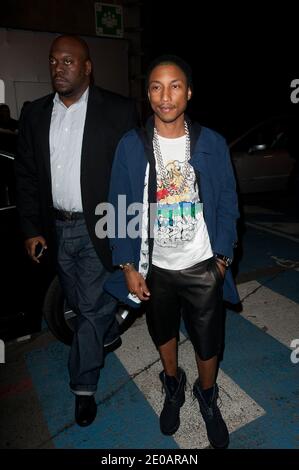 Pharrell Williams arriving for the Lanvin Fall-Winter 2012-2013 Ready ...