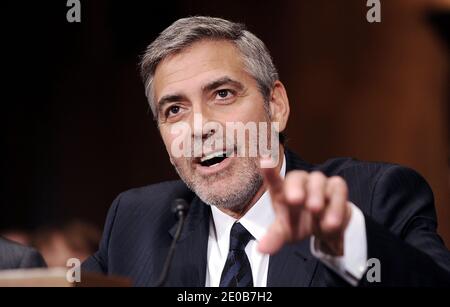 US actor George Clooney testifies on Sudan and South Sudan before the ...