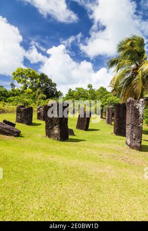 Palau, Babeldaob, Stone monoliths, Ngarchelong Stock Photo - Alamy