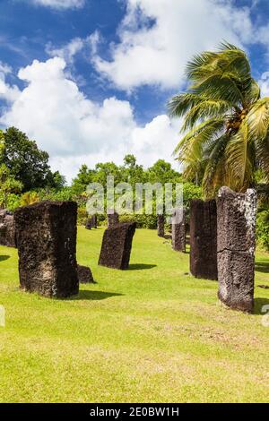 Column of Badrulchau Stone Monoliths, stone face monoliths, Ngarchelong ...