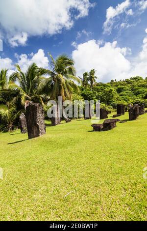 Palau, Babeldaob, Stone monoliths, Ngarchelong Stock Photo - Alamy
