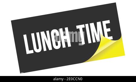LUNCH TIME text written on red grungy vintage round stamp Stock Photo ...