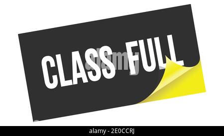 CLASS FULL text written on black round vintage rubber stamp Stock Photo ...