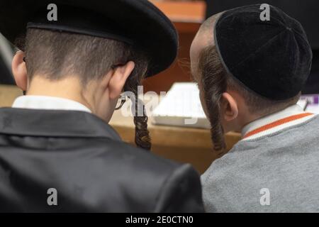 Jews sit in the new synagogue in Ulm, Germany, 02 December 2012. The ...