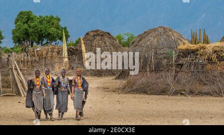 ethiopia omo valley erbore tribe Stock Photo - Alamy