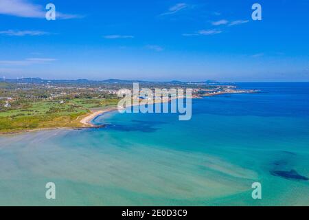 Beaches at Pyoseon village at Jeju island, Republic of Korea Stock ...