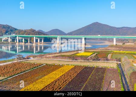 Riverside park at Gongju, republic of Korea Stock Photo - Alamy