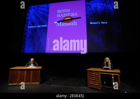 Manault Deva and Francois Berleand during a reading as part of the ...