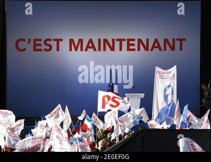BORDEAUX, FRANCE - APRIL, 19 2012: Francois Hollande campaigning in the ...