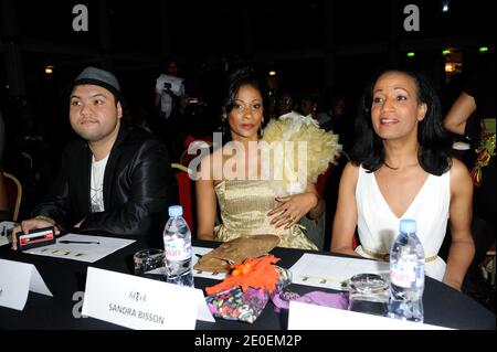 Sandra Bisson and Vincent McDoom attending Miss Black 2012 election ...