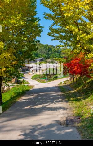 Typical farm houses at yangdong folk village in Republic fo Korea Stock ...