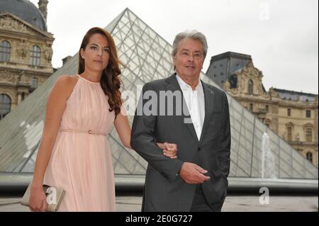 Alain Delon and his daughter Anouchka Delon attending the Kering Women ...