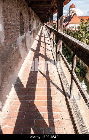 Big medieval city wall around the medieval town Stock Photo - Alamy