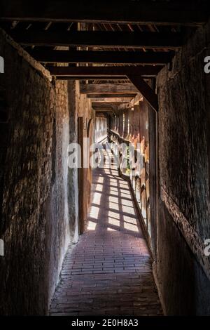 Big medieval city wall around the medieval town Stock Photo - Alamy