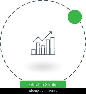 bars vector icon editable stroke outline icons for web and mobile Stock ...