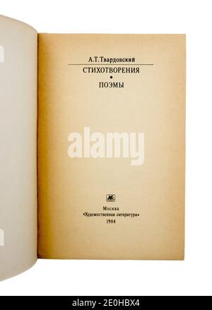The "Poems" of Aleksandr Trifonovich Tvardovsky, first published in ...