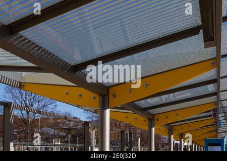 Newly opened (2020) internaitonal coach station in Katowice, Slaskie ...