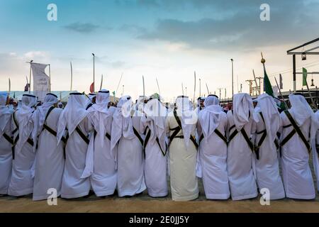 Saudi Arabian traditional music and Dance Stock Photo - Alamy