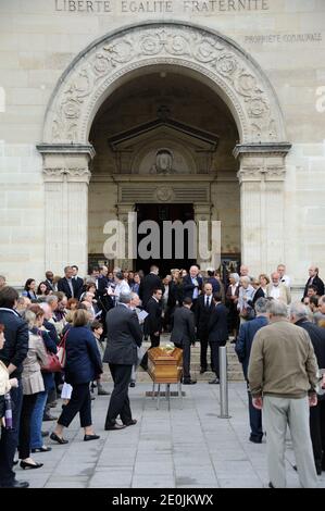Atmosphere at the funeral ceremony of actor Maurice Chevit at Sainte ...