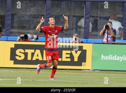 Paris Saint-Germain's player Nene during the first-ever soccer match at ...