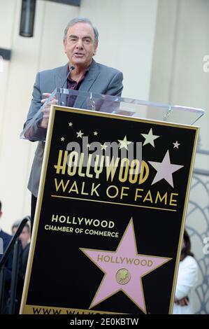 Singer Neil Diamond is honored with the 2,475th Star on the Hollywood ...
