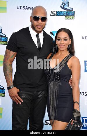 Flo Rida arrives at the 2012 Do Something Awards at Barker Hangar in ...