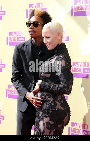Amber Rose and Wiz Khalifa. 6 September 2012, Los Angeles, California ...
