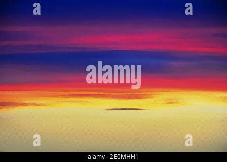 Dramatic sunset sky in Europe Stock Photo - Alamy