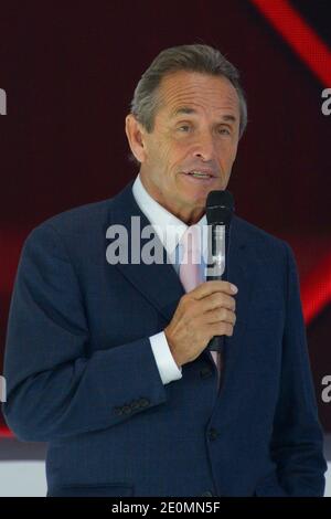 Former driver Jacky Ickx on track with Ferrari 312b before final practice for the F1 Grand Prix ...