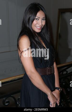 Anggun arriving for the Jean-Paul Gaultier 2013 Spring/Summer Haute ...