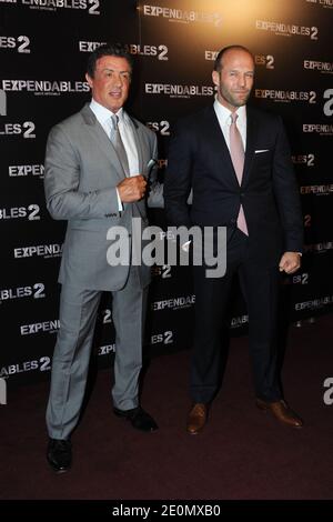 Sylvester Stallone and Jason Statham attend 'The Expendables 2' at Le ...