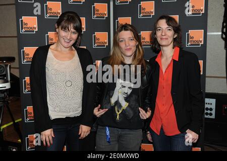 Charline Roux and Laura Leishman (Le Mouv') at the Radio France Press ...