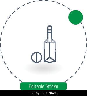 Cricket Ground Vector Icon Sign Icon Vector Illustration For Personal ...