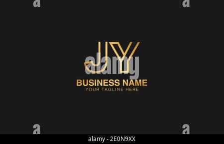 letter JY Logo Design Vector Template. Initial Linked Letter Design JY ...