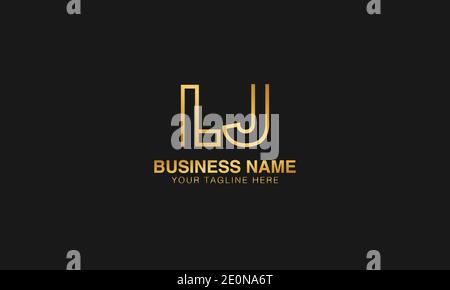 LJ Letter Initial with Royal Template.elegant with crown logo vector ...