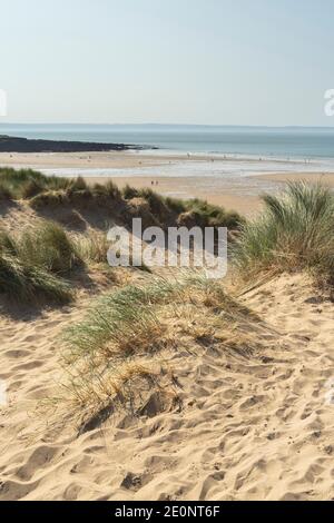 Sand Dunes at Croyde Bay, Devon, England, UK Stock Photo - Alamy