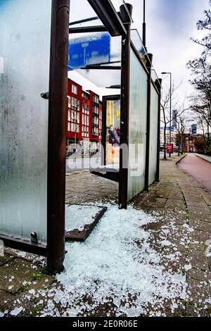 ROTTERDAM - Fireworks damage ROBIN UTRECHT /ANP netherlands out ...