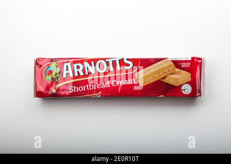 Arnott's Shortbread Cream biscuits Stock Photo - Alamy
