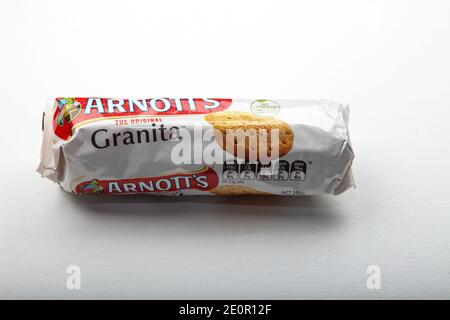 Arnott's Granita biscuits Stock Photo - Alamy