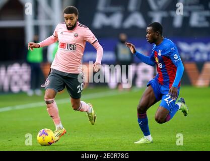 Crystal Palace's Tyrick Mitchell (right) celebrates with Jean-Philippe ...