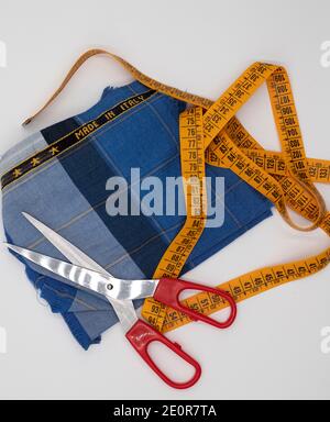 Scissors and made in Italy fabric Scissors and made in Italy fabric on ...