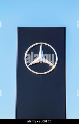 Nurnberg, GERMANY: Car dealer Mercedes-Benz. Mercedes-Benz is a German ...